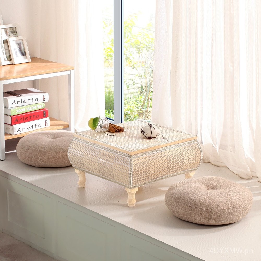 Wholesale Rattan Woven Minimalist Japanese Style Solid Wood Tatami Tea ...