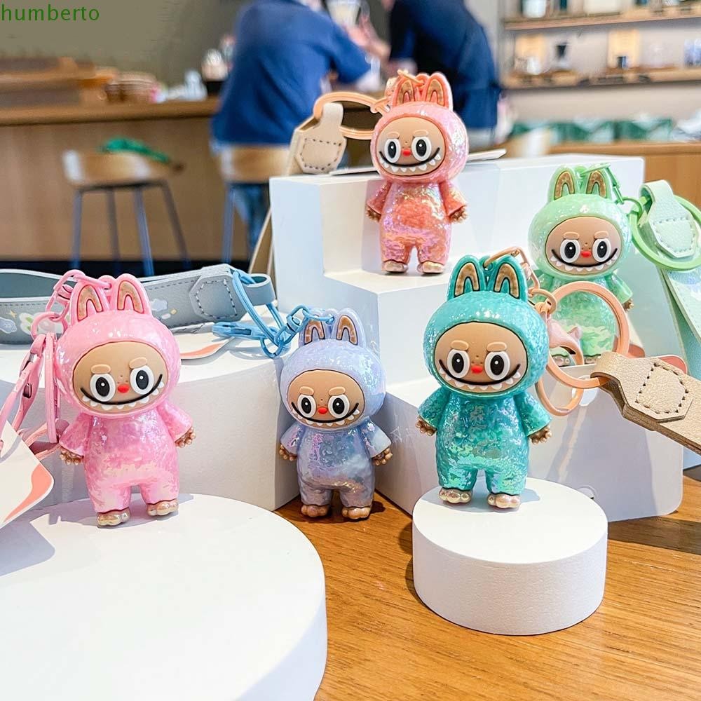 HUMBERTO Labubu Doll Keychain, Cartoon PVC Labubu Key Pendant, Kawaii ...