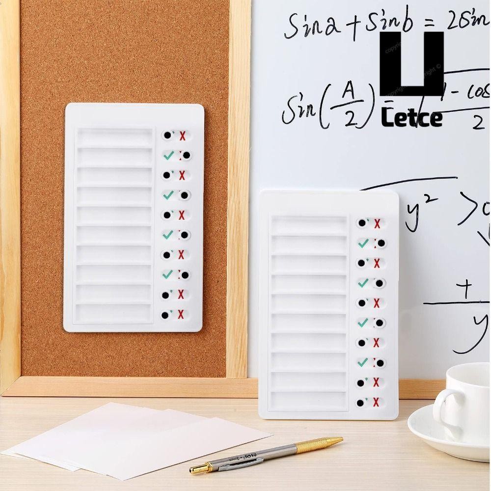 LETCE 3 Pcs Blank Checklist Board, 3 Pcs 10 Pieces Blank Replacement ...