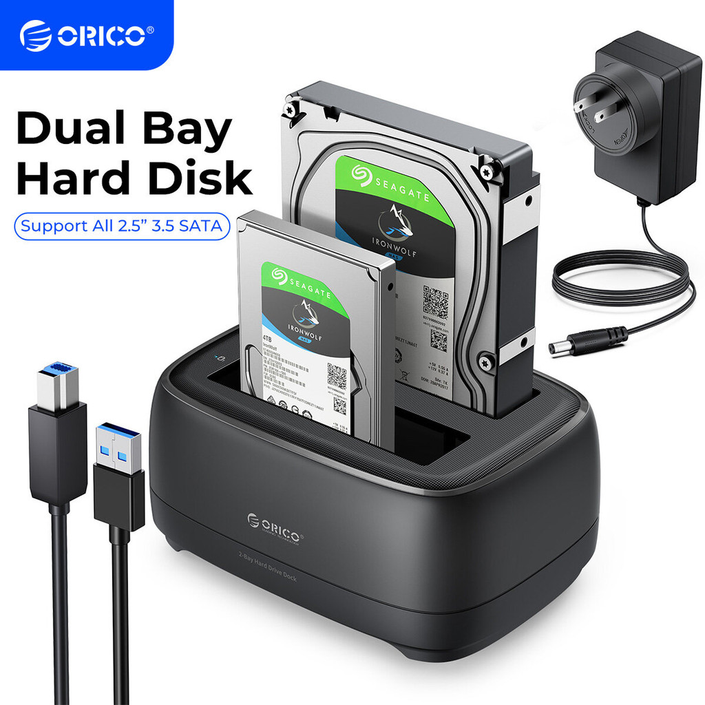 nxp-ORICO Dual bay Hard Disk Station USB3.0 5Gbps Type-C HDD Docking ...