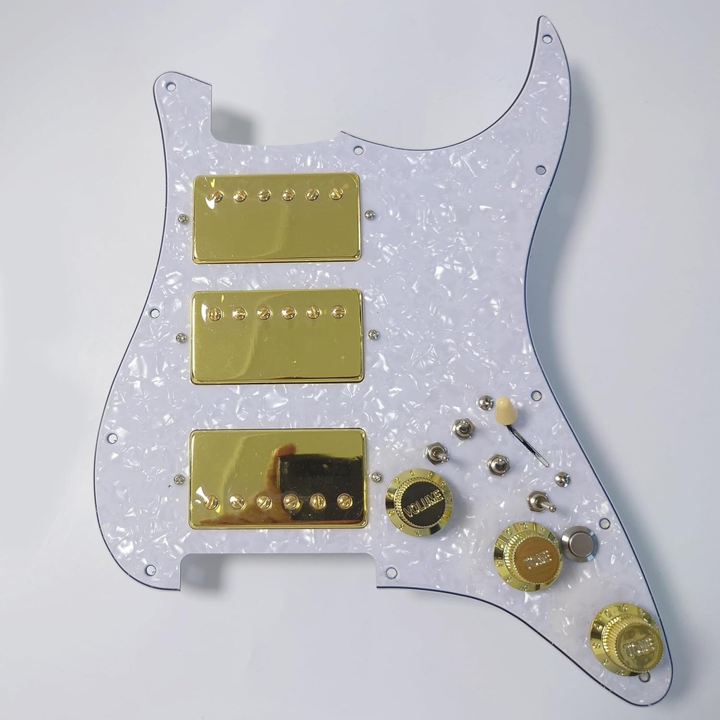 Prewired Loaded Pickguard with Kill Switch Coil Split Humbucker Alnico ...