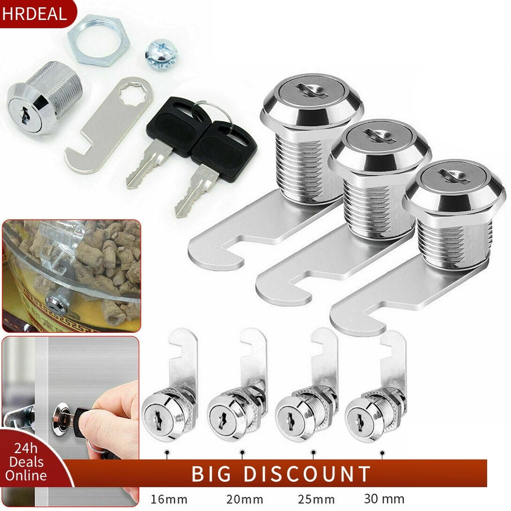 DEAL| 16/20/25/30mm Cam Lock Door Barrel Drawer Cabinet Mail Box Locker ...