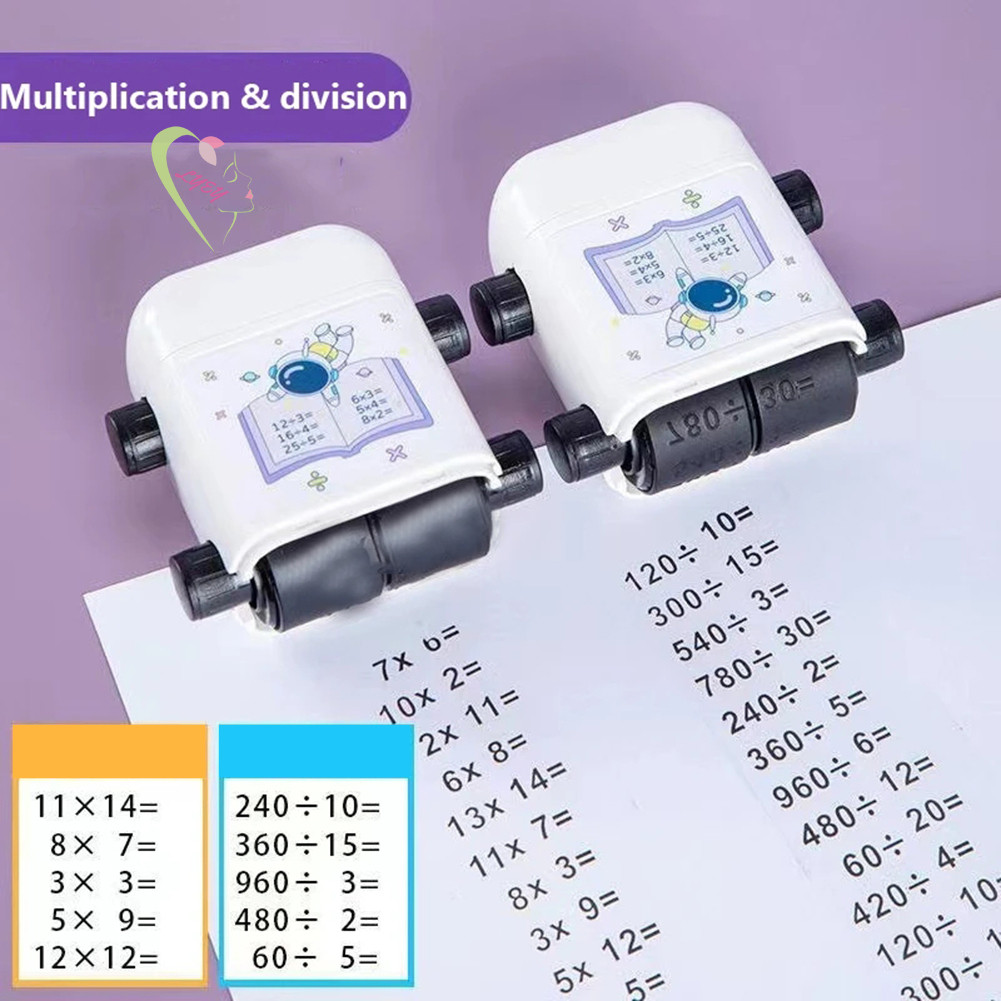 Math Roller Stamps For Addition Subtraction Multiplication Division ...