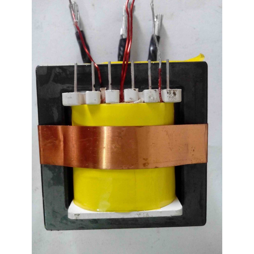 PC40 ferrite EE65-21B thickening boost inverter high frequency transformer 1500W vertical ...