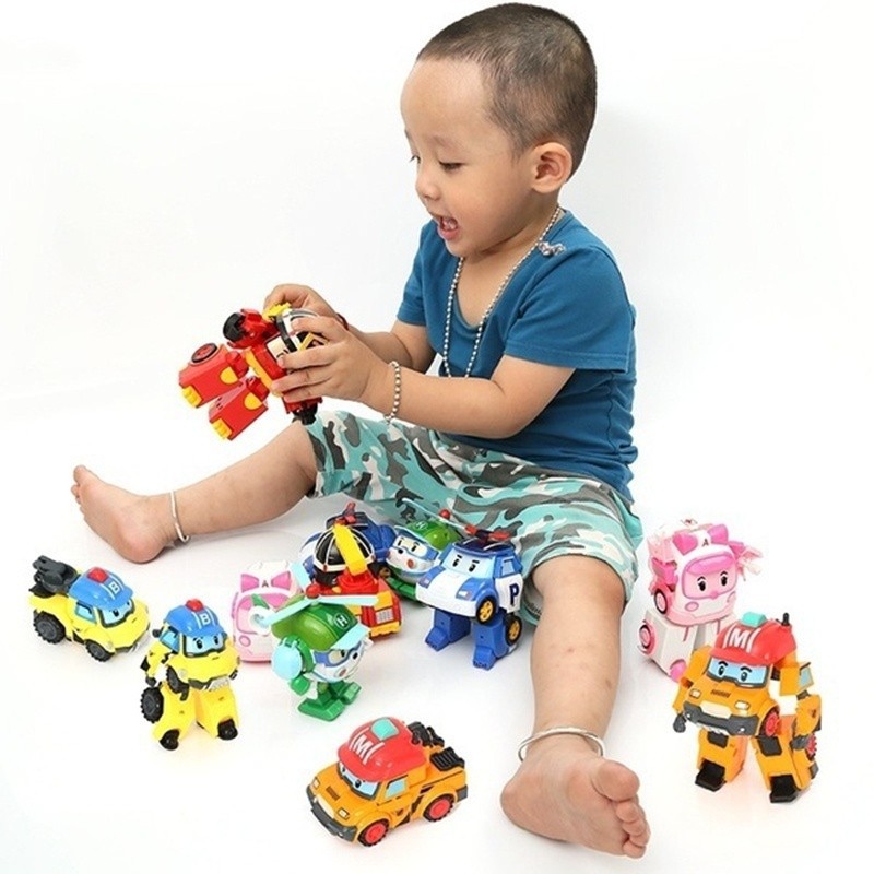 Robocar Anime Figure Model Robot Poli Cartoon Transformation Cars One ...