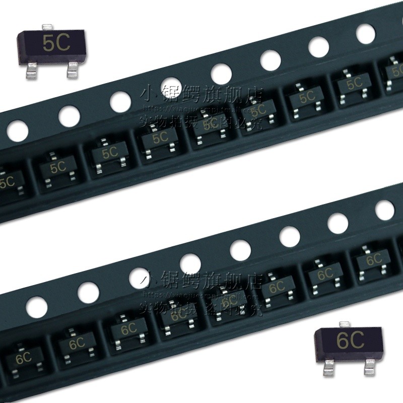 SMD transistor BC807-40/BC817-40 silk screen 5C/6C SOT-23 transistor (100 pcs) | Shopee Philippines