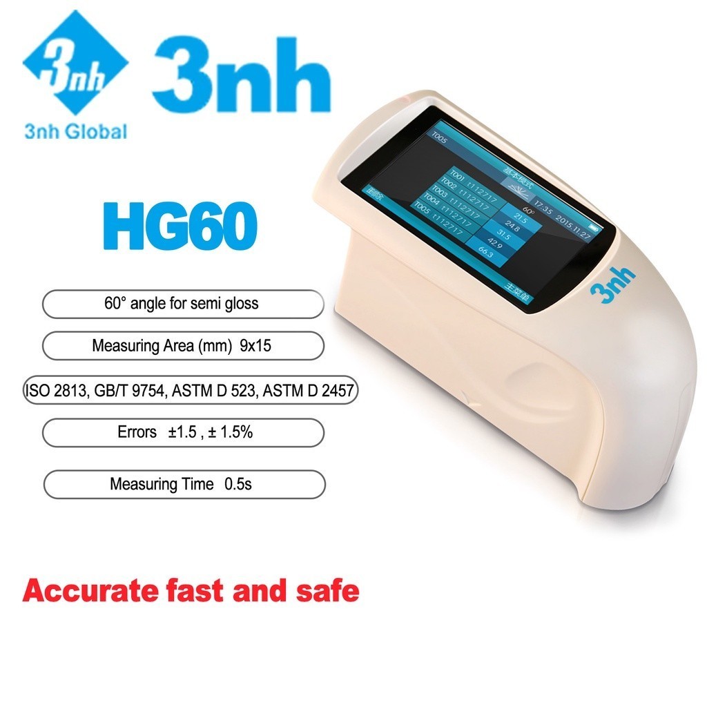 3NH-HG60 Gloss Meter Comply with international standards with Stable ...