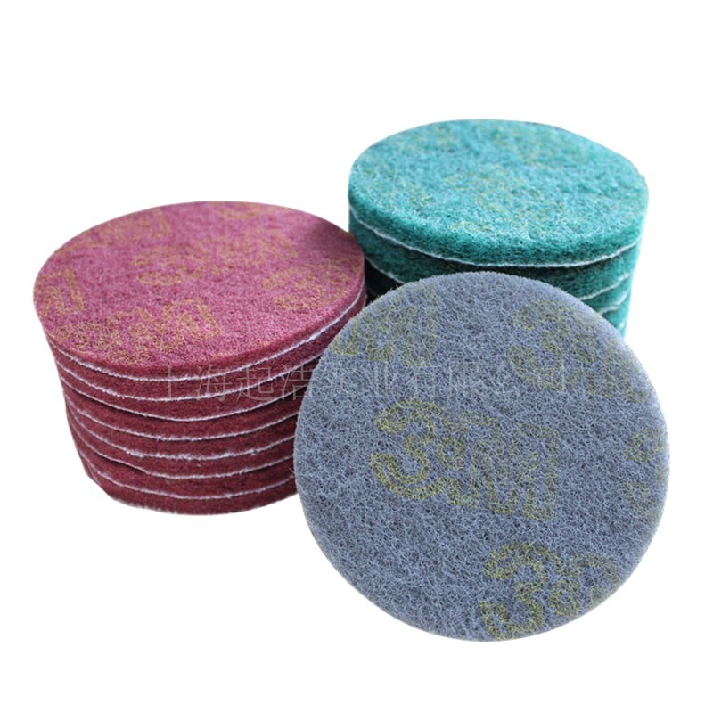 3M5 inch scouring pad round plate flocking vegetable melon piece nylon ...