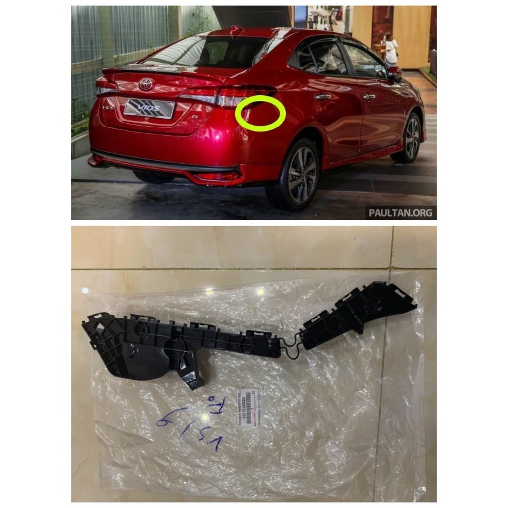 rear bumper bracket support for toyota vios 2018 2019 2020 gen4 ...