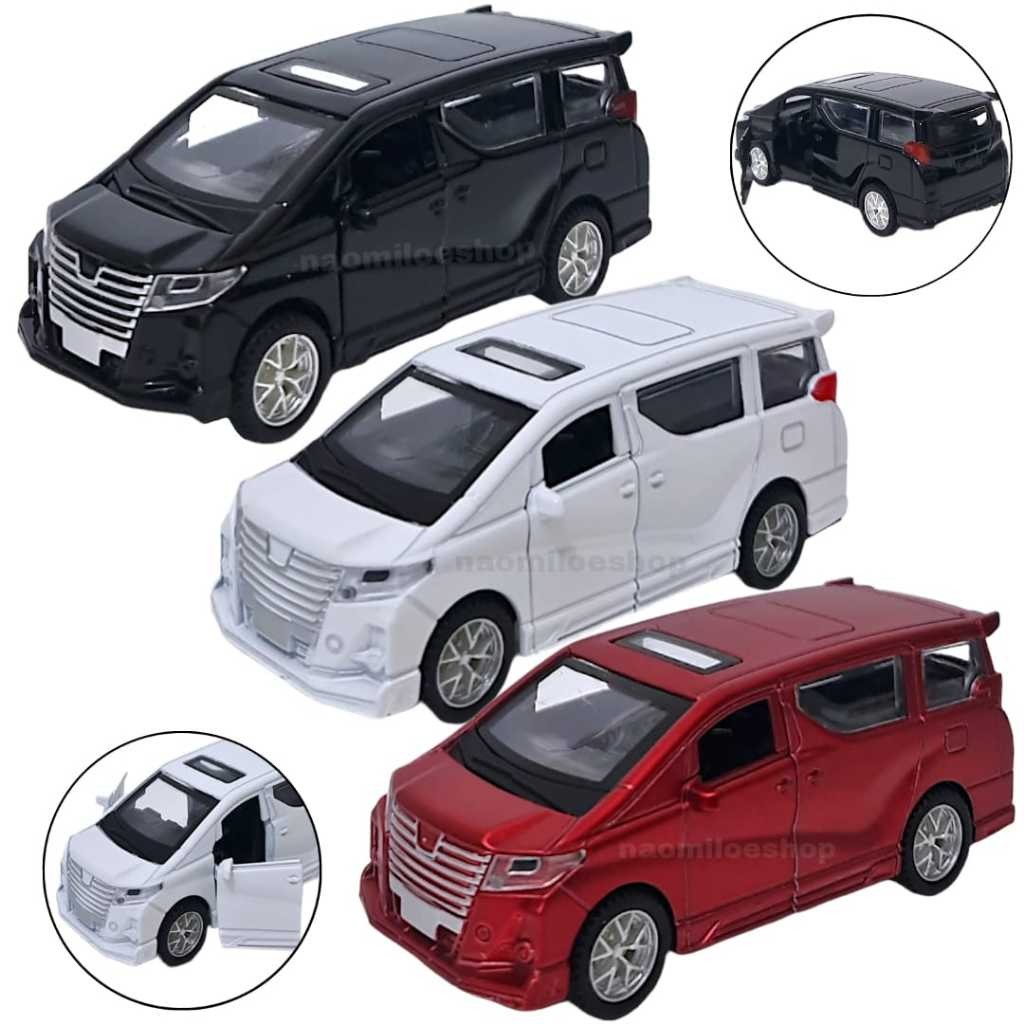 Alpard opens 2 doors diecast 1:32 toy car alphard diecast can pull back ...
