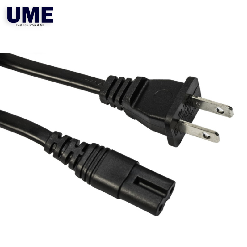 US 2 Prong 2 Pin AC Power Cord Cable Charge Adapter or PC Laptop PS2 ...