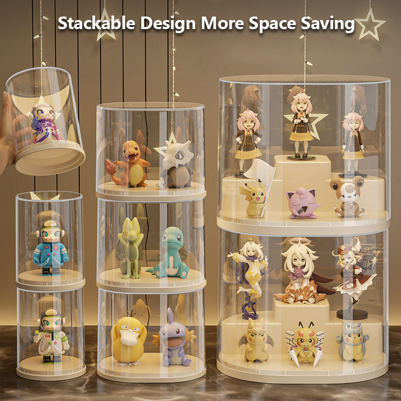 Blind box storage display box Bubble Mart doll display box transparent ...
