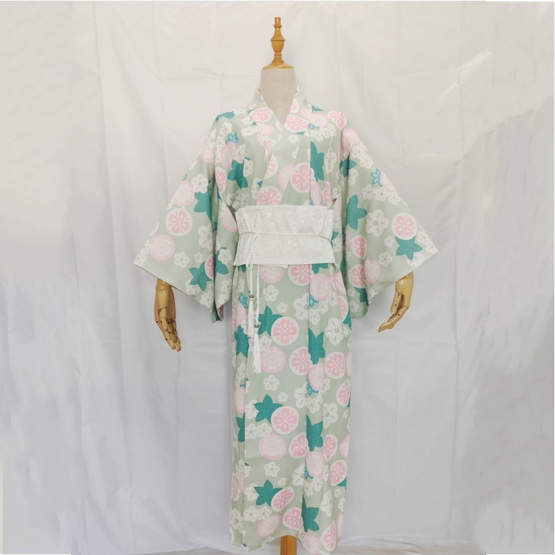Japanese Style Kimono Women Yukata Traditional Formal Dress Color Dress ...