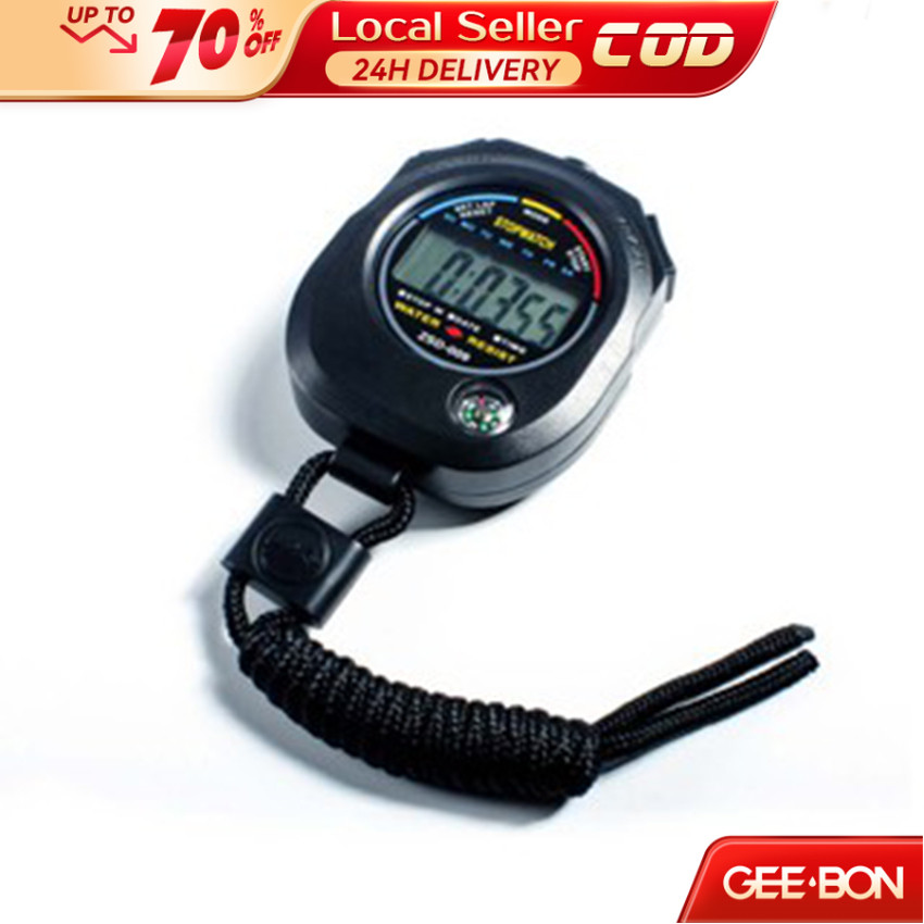 GEEBON Electronic Digital Sport Stopwatch Timer Multi-Function Digital Stopwatch Timer With ...