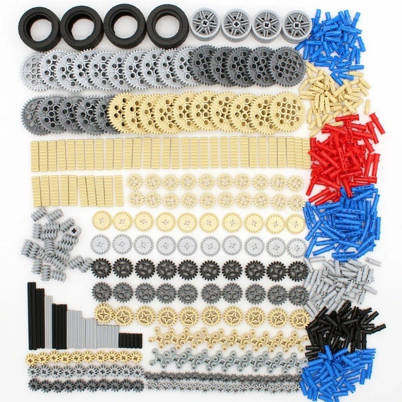 638PCS Technic MOC Mechanical Bulk Building Bricks Parts Gear Rack ...