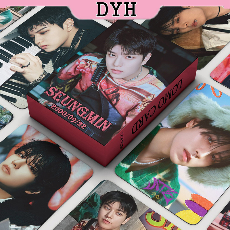 55pcs/box Stray Kids Seungmin Photocards ATE Album KPOP LOMO Card ...