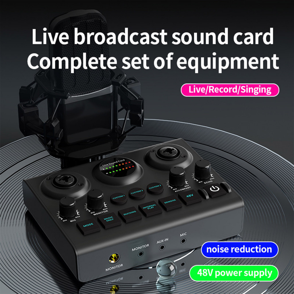 Compact Recording Sound Card Professional Recording Sound Card High ...