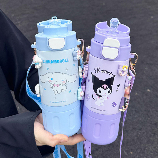 kuromi tumbler hot and cold kuromi water bottle for kids kuromi water bottle Sanrio Kids Thermos ...