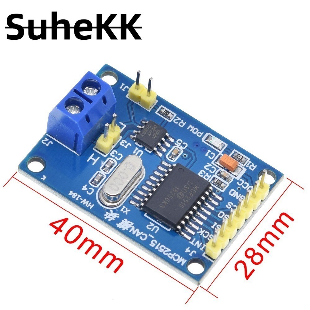 MCP2515 CAN Bus Driver Module Board TJA1050 Receiver SPI For 51 MCU ARM Controller Interface ...