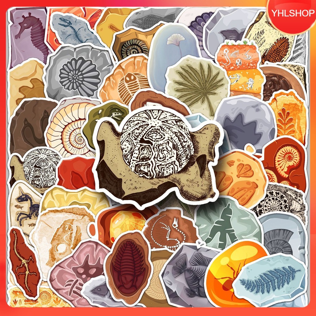 YHL 50 Designs sticker Fossil Ras Animal leaf amimal | Shopee Philippines