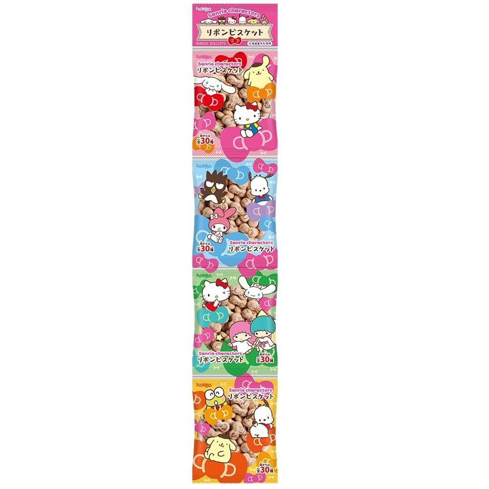 Hokuriku Confectionery hokka Sanrio Characters Ribbon Biscuits 4-pack ...
