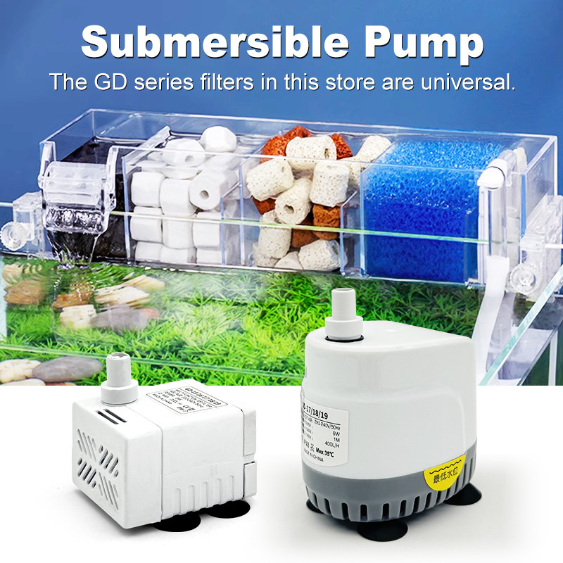 Aquarium filter water pump GD15/16/17/18/19, original submersible pump ...