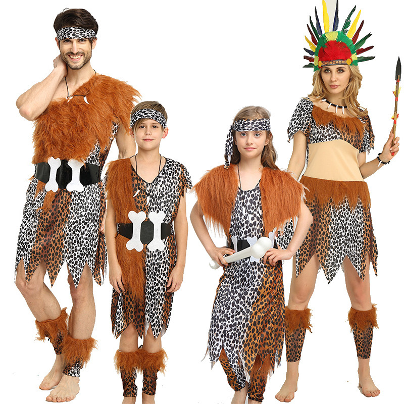 Halloween Costume Adult Savage Primal Indian African Costume Bonfire ...