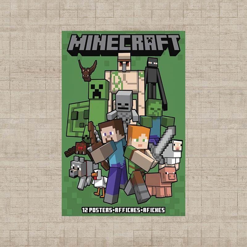 Wall Poster Book Minecraft Canvas Painting Wall Art Posters and Prints ...