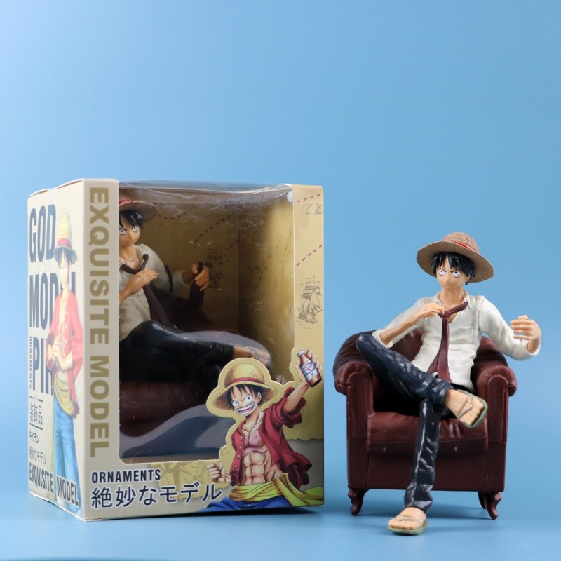 luffy action figure luffy toys figure Box Boxed One Piece Sofa Straw ...