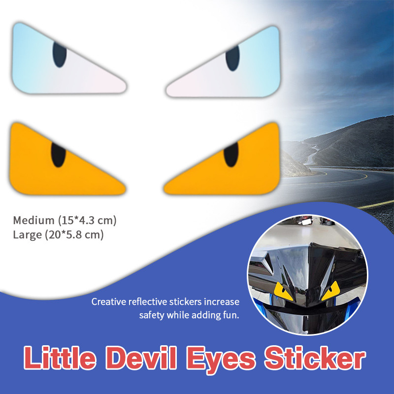 Auto Stickers Car Stickers Devil Eye Stickers Night Driving Safety ...