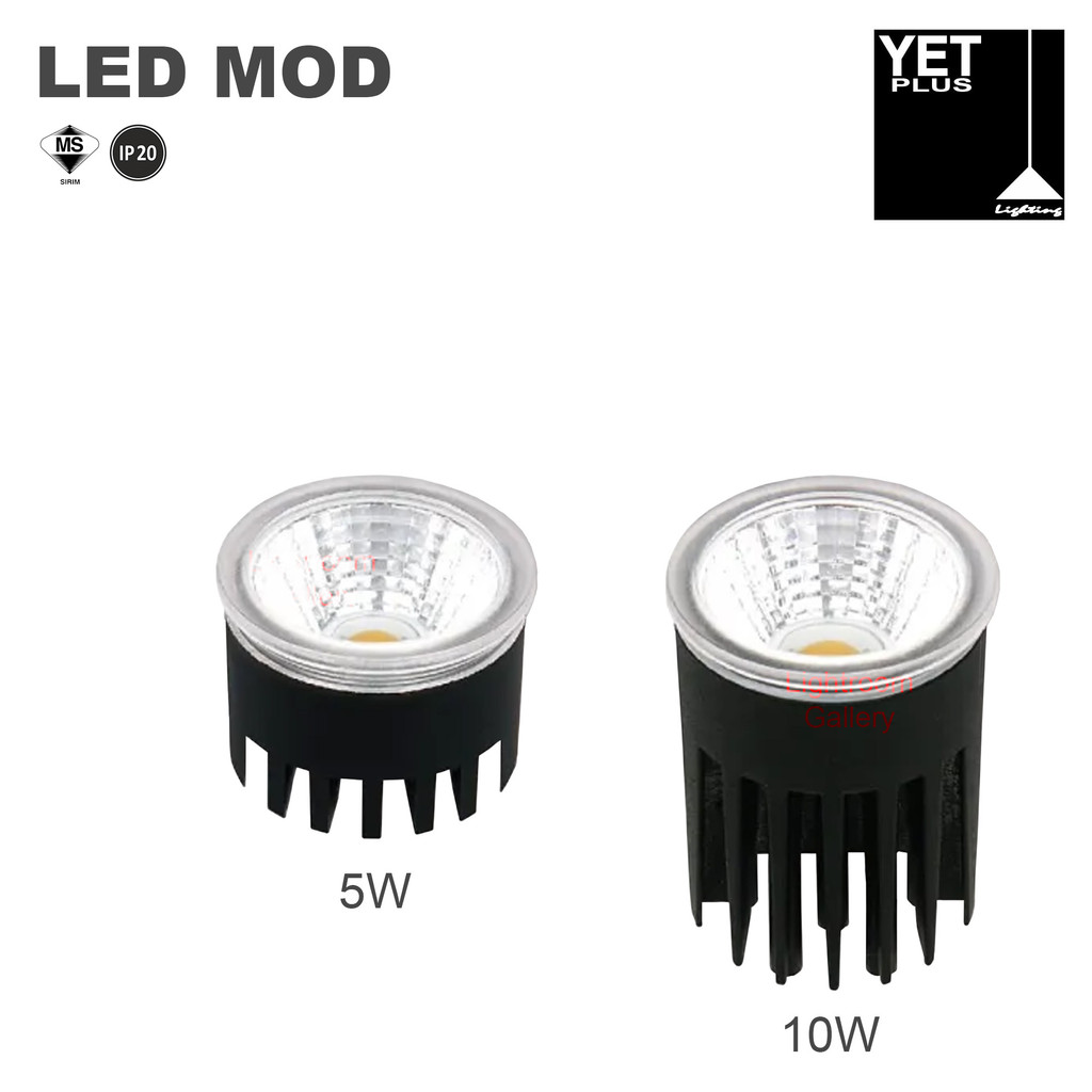 YET LED COB Module Black 5W / 10W | Shopee Philippines