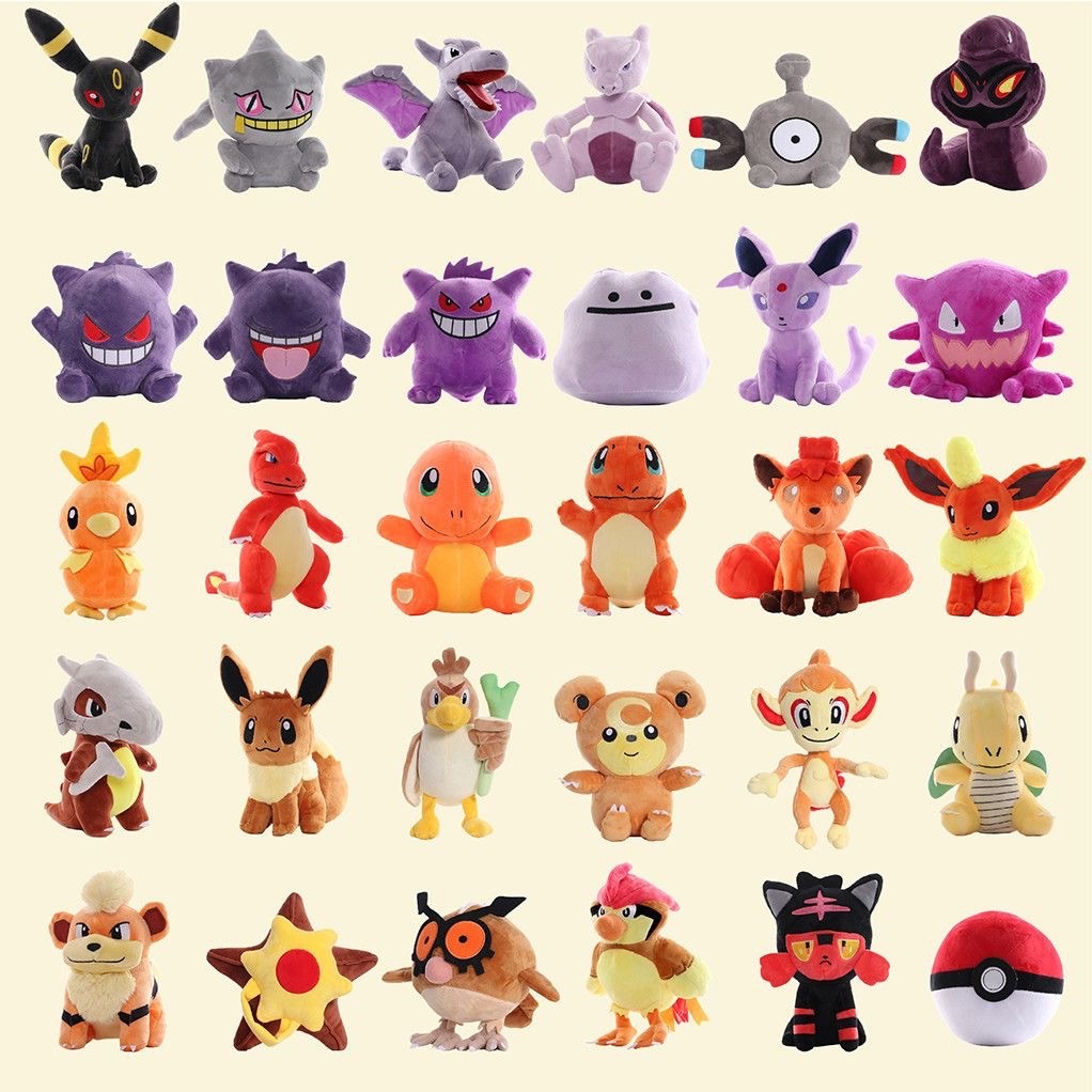8" Pokémon Plush Stuffed All Star Collection Animal Toy Gift for Kids ...