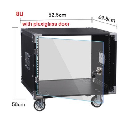 8u Flight Case Power Amplifier Rack Empty Cabinet Touring Case | Shopee ...