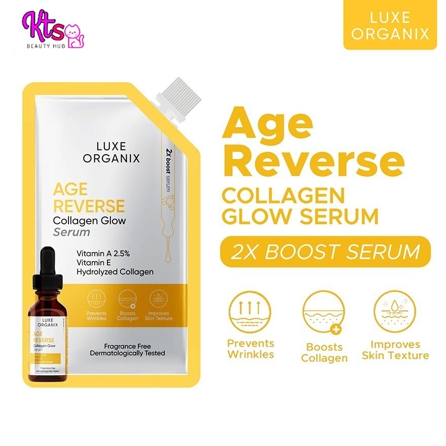 LUXE ORGANIX Age Reverse Collagen Glow Serum 7ml | Shopee Philippines