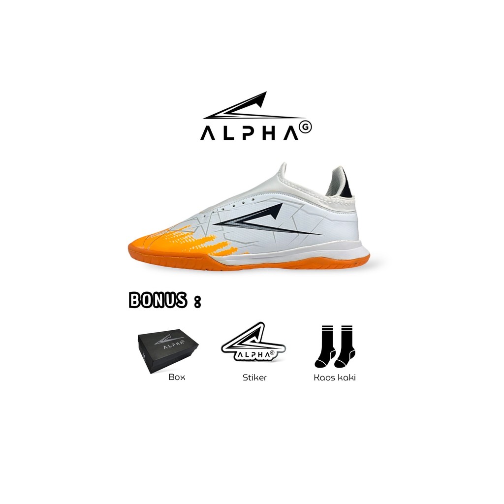Alpha G - Alpha G - Futsal Shoes Alpha Generation Pro In Orange White ...