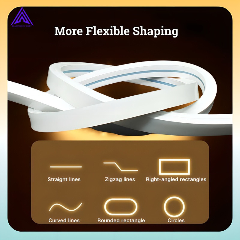 2M 5M 10MFlexible silicone led channel embedded light strip surface ...