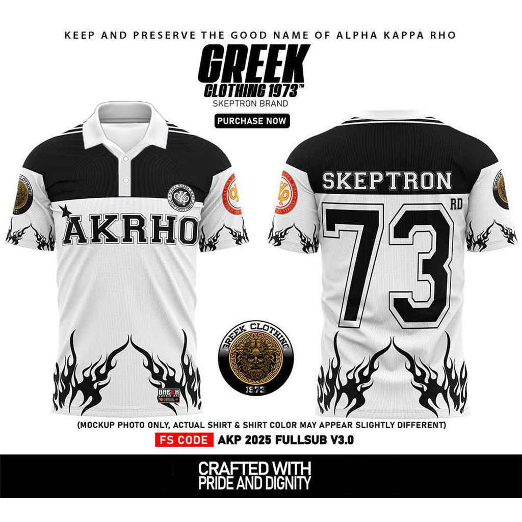 2025 Polo Shirt AKP 1973 Alpha Kappa Rho V34 52nd Anniversary New ...