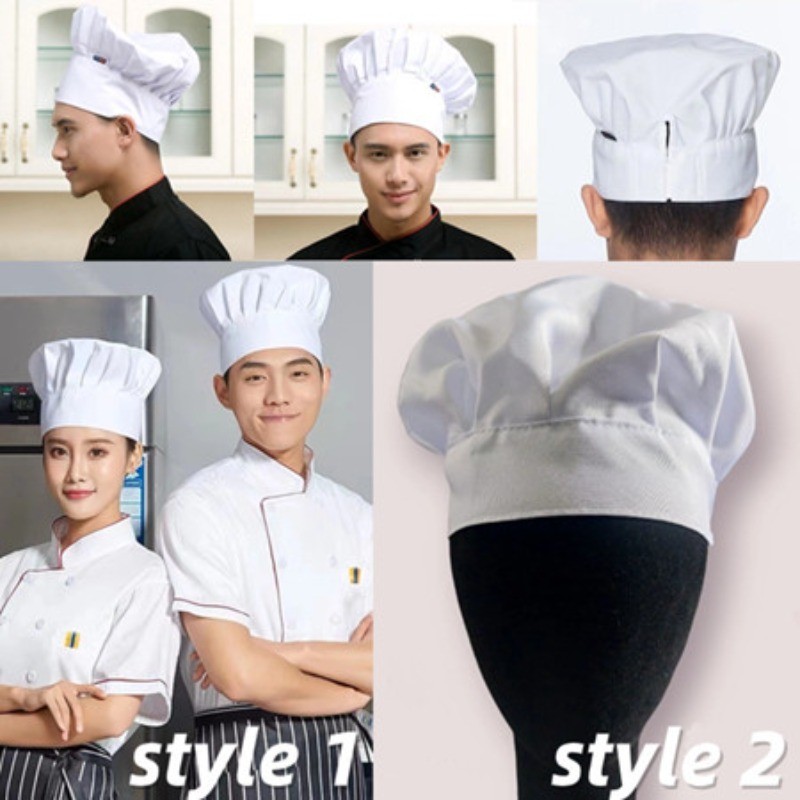 Chef Hat Adjustable Unisex Restaurant Chef Hat Washable Kitchen Hat ...