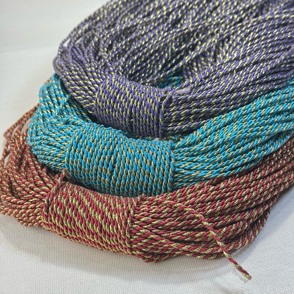 100 Yards - Metallic Wrap Rope / Gold List Rope / Bracelet Rope / Slap ...