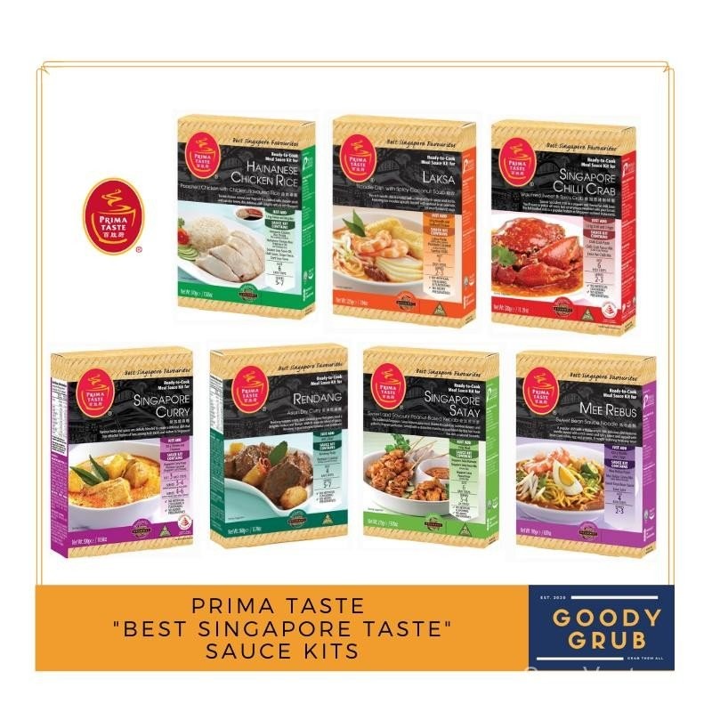 Prima Taste Singapore Kit Sauce | Laksa, Hainanese, Chilli Crab ...