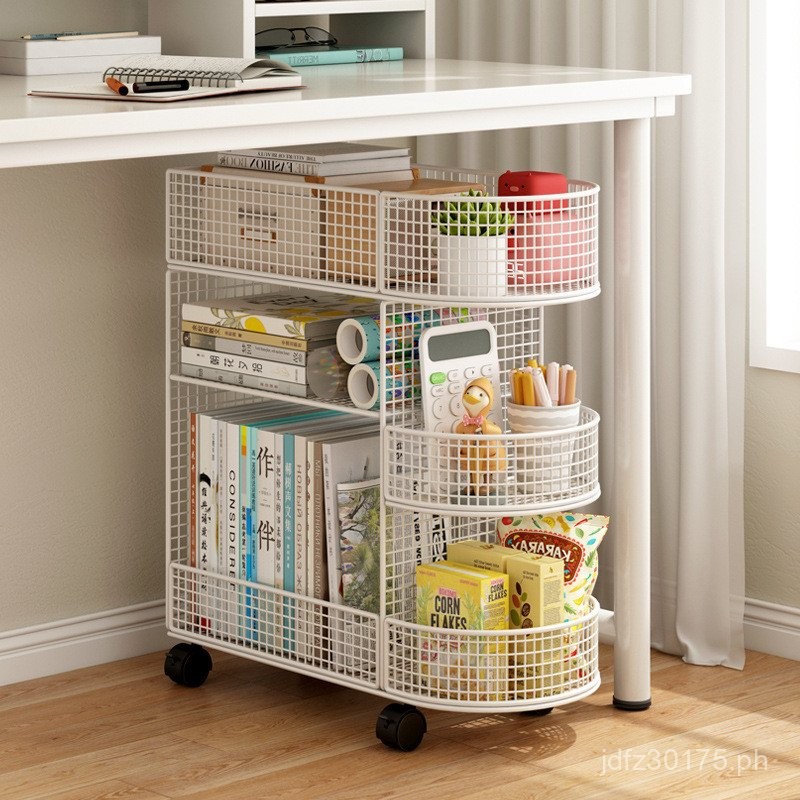 Floor Storage Rack Bookshelf Book Stand Side Table Under Desk Office ...