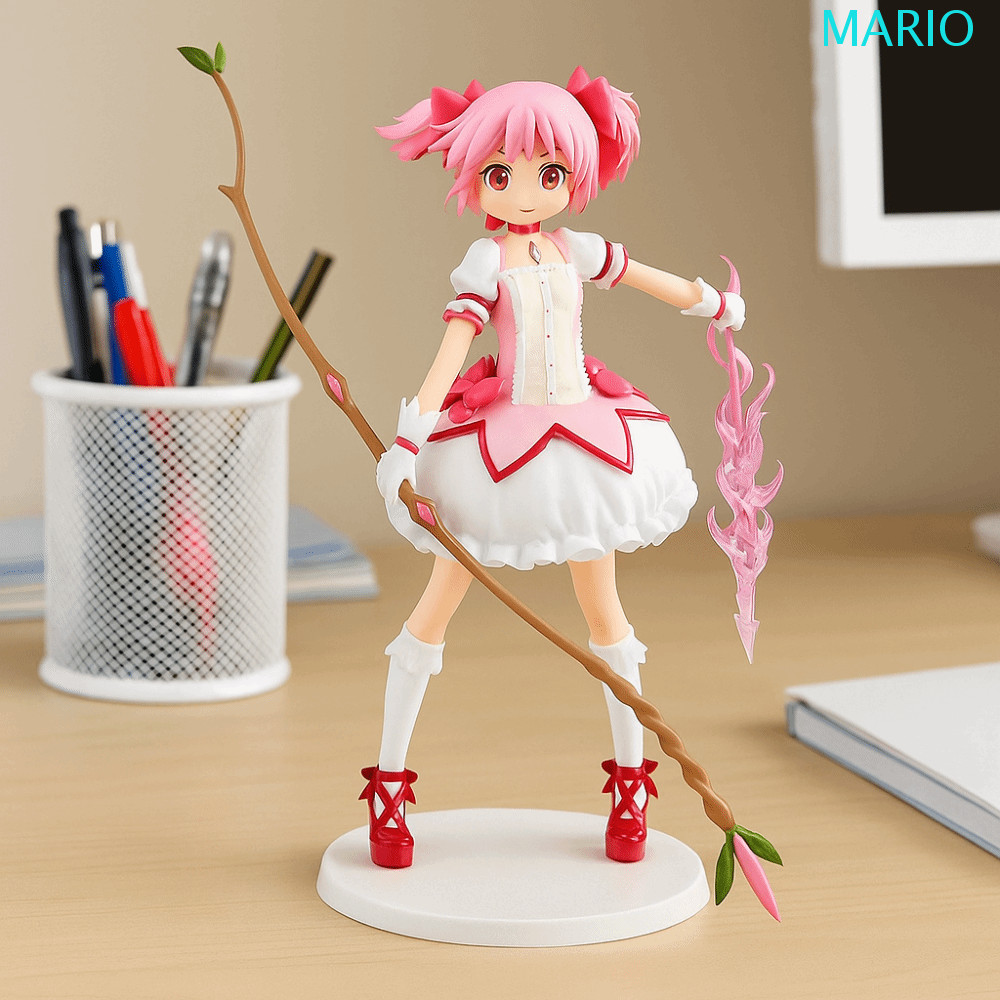 MARIO Pink Anime Character Model, PVC Anime Peripheral Magic Girl ...