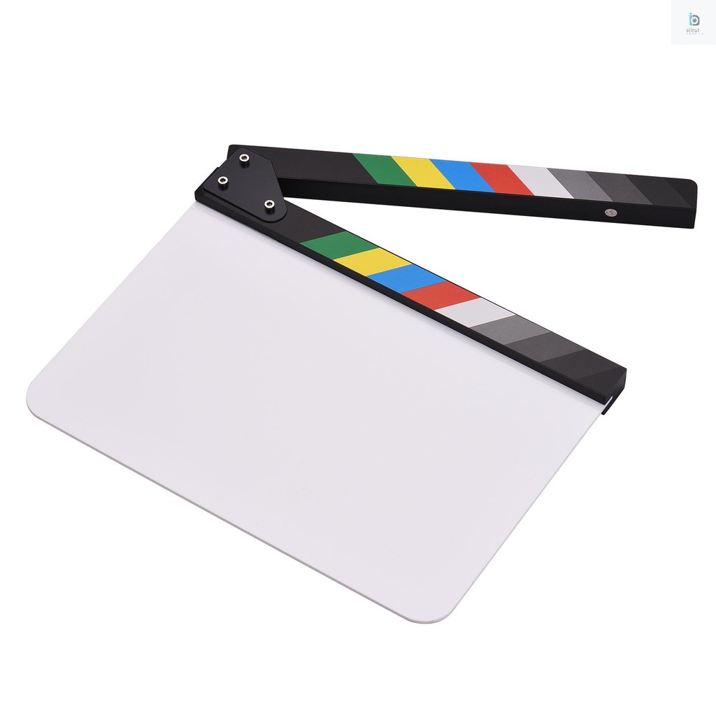 30 * 24cm/ 12 * 9in Acrylic Film Clapboard Movie Directors Clapper ...