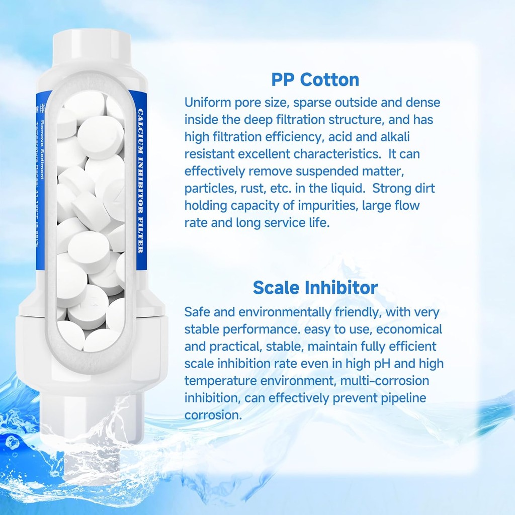 Calcium Inhibitor Filter, Outdoor Misting System for Garden Hose Anti ...