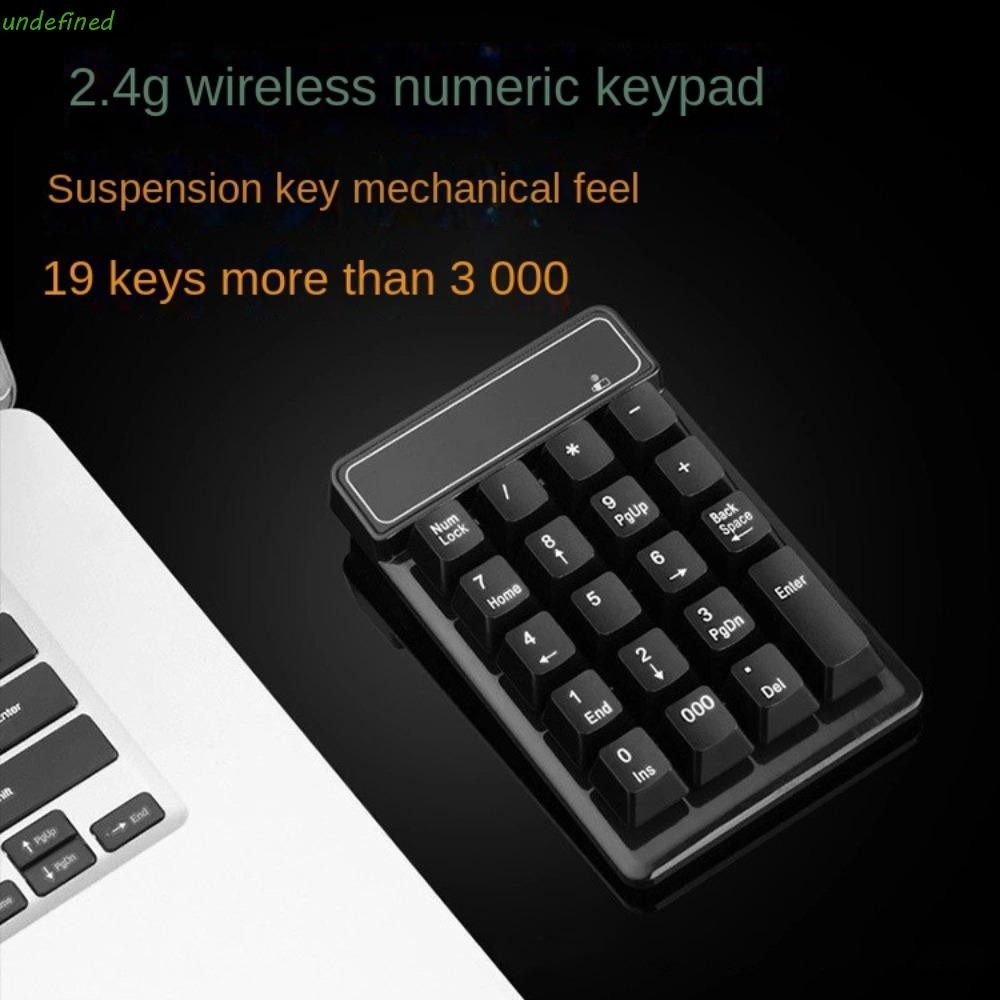 JARREDIW 2.4G Wireless Numeric Keyboard, 19 Keys Wired Keyboard ...