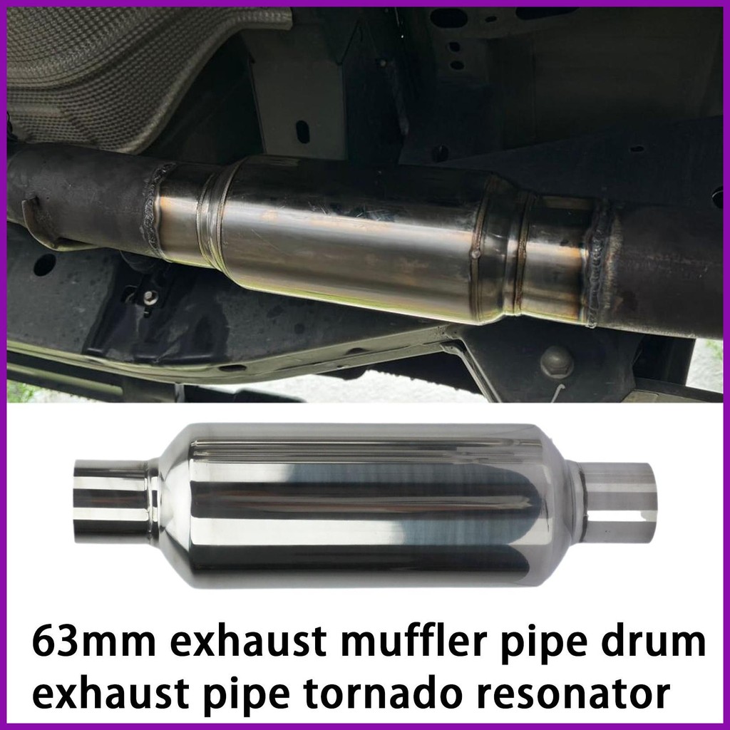 Exhaust Resonator Stainless Steel Exhaust Muffler Pipe High-Performance ...