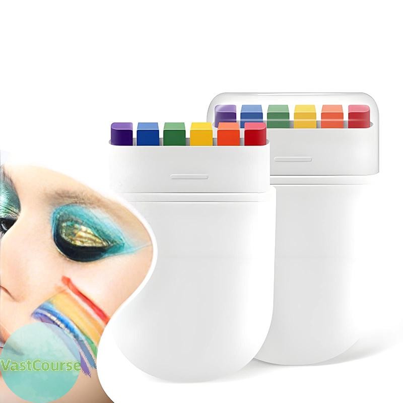 VastCourse 6 Colors Rainbow Face Body Painting Stick Painting Cream ...
