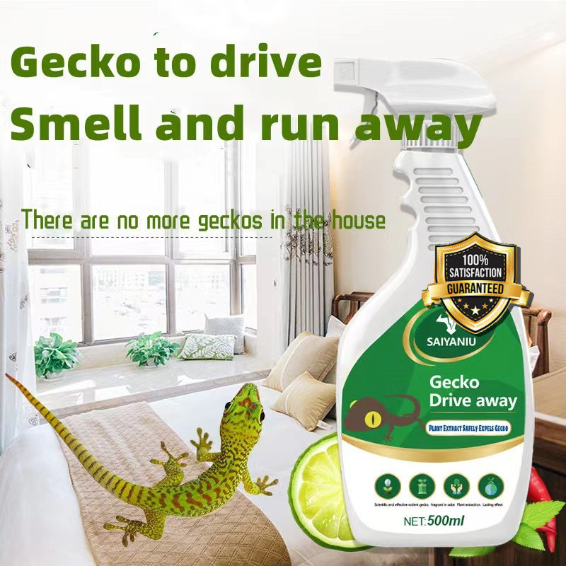 No more gecko Lizard repellent killer spray 500ML Plant-based extracts ...