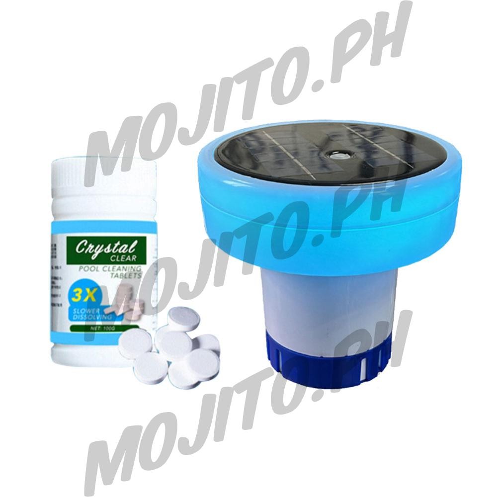 Solar Pool Chlorine Floater with Colorful Lights Floating Chlorine ...