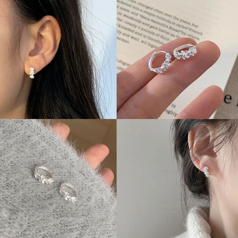 New Style, Fashionable, Light Luxury, High-end Flower Earrings, Elegant ...